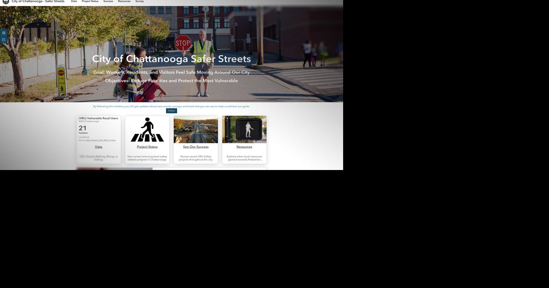 New City of Chattanooga Website for Pedestrian Safety Info | Local News ...