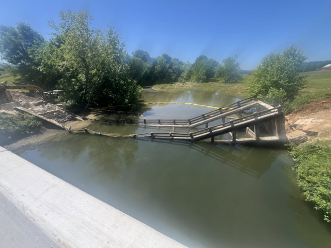 Original Easley Ford Road Bridge demolished as replacement project ...