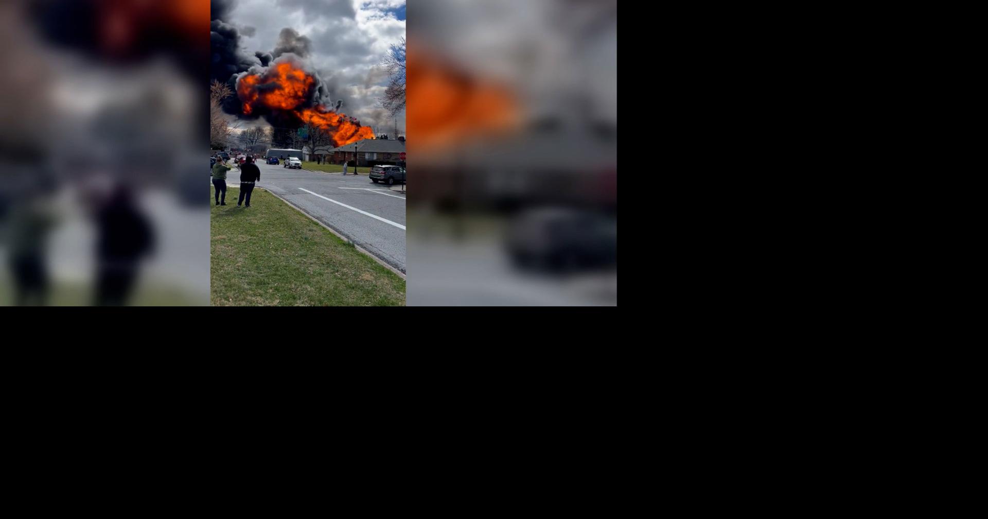 Overturned gas tanker carrying flammable liquids explodes on highway in ...