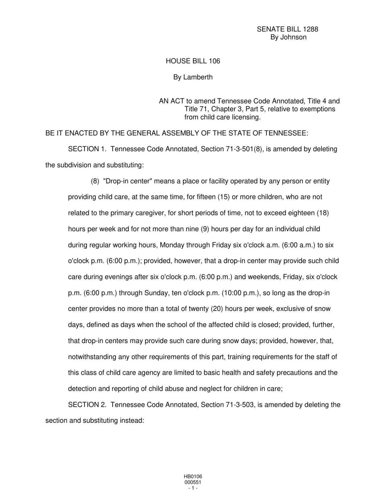Bill to change child care licensing rules in Tennessee headed to ...