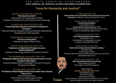Unity Group releases event calendar for 54th annual Dr. Martin Luther ...