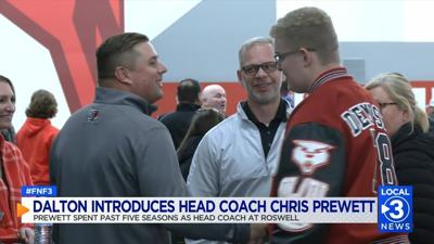 Dalton Catamounts introduce Chris Prewett as new head football coach ...