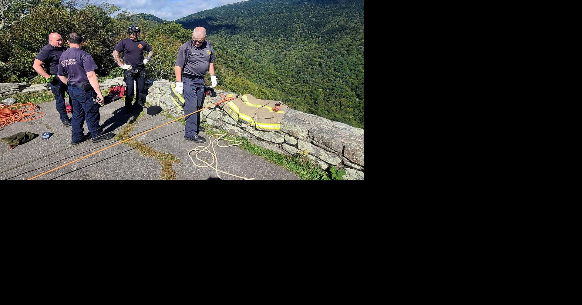 Woman dies after falling 150 feet from cliff on Blue Ridge Parkway ...