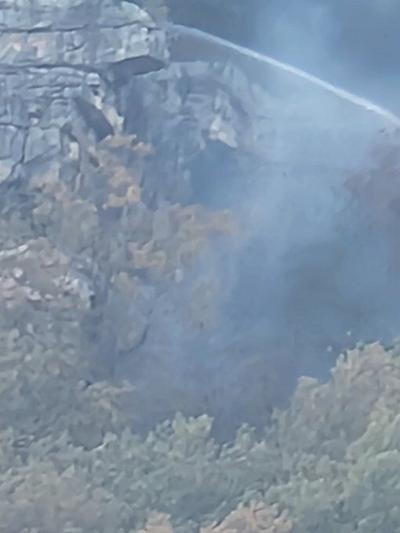 Fire crews extinguish fire on side of Signal Mountain Saturday ...