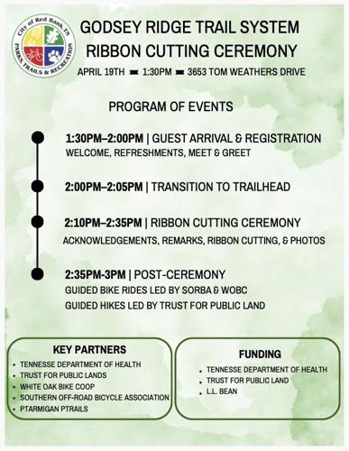 Red Bank to celebrate grand opening of Godsey Ridge Trail System ...