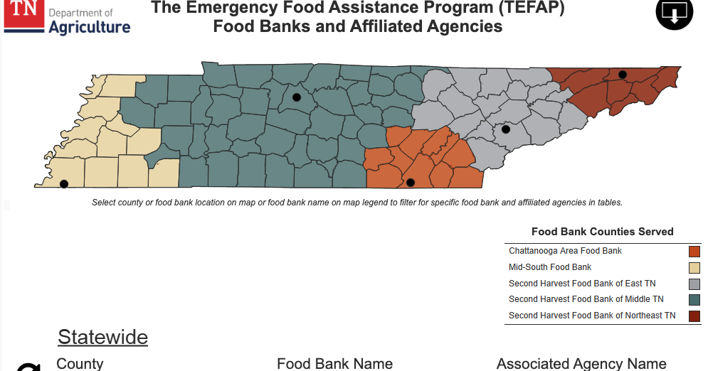 Emergency Food Assistance Program in Tennessee | Local News ...