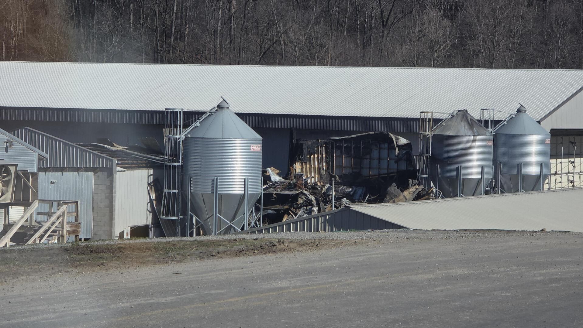 Massive Fire at Andrews Valley Poultry Farm | Local News | local3news.com