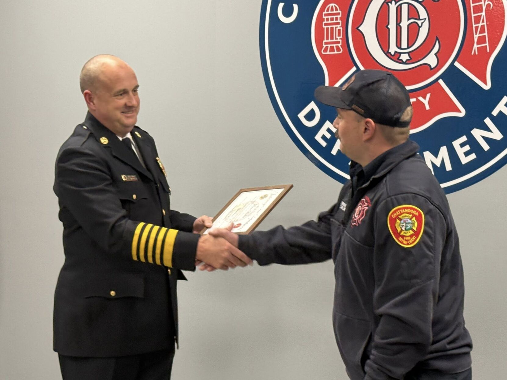 Chattanooga Fire Department honors new Lieutenant Cody Wallin | Local ...