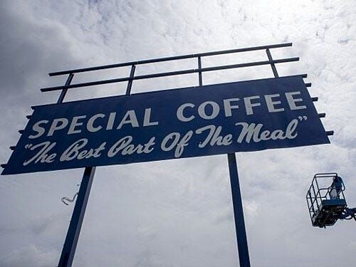 JFG Coffee sign begins to reappear in Knoxville | What's Trending ...
