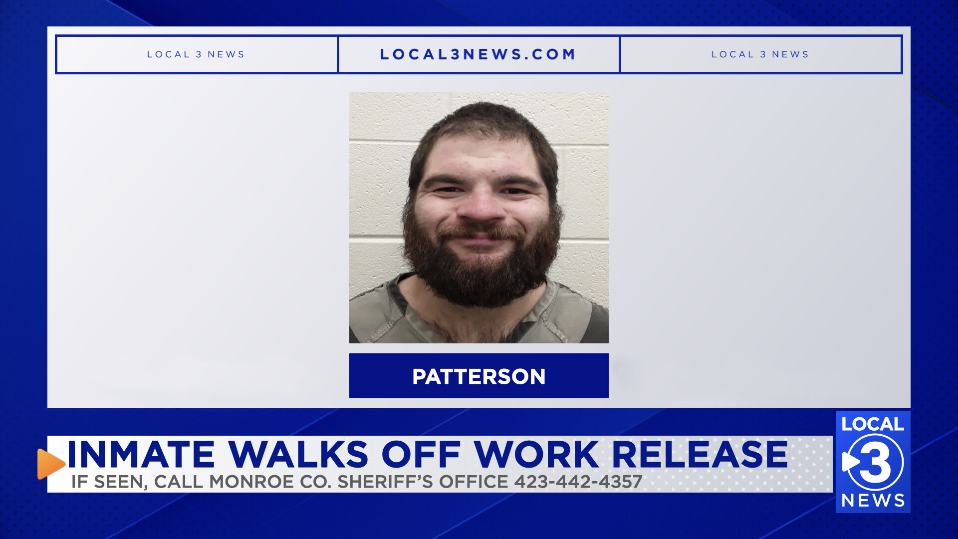 Monroe County Inmate Cody Allen Patterson Escape Incident | Local News ...