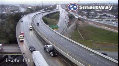 UPDATE: I-24 WB reopened after morning crash | Local News | local3news.com