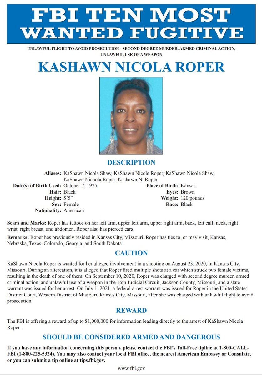 FBI adds KaShawn Roper to Ten Most Wanted list in 2020 Kansas City ...