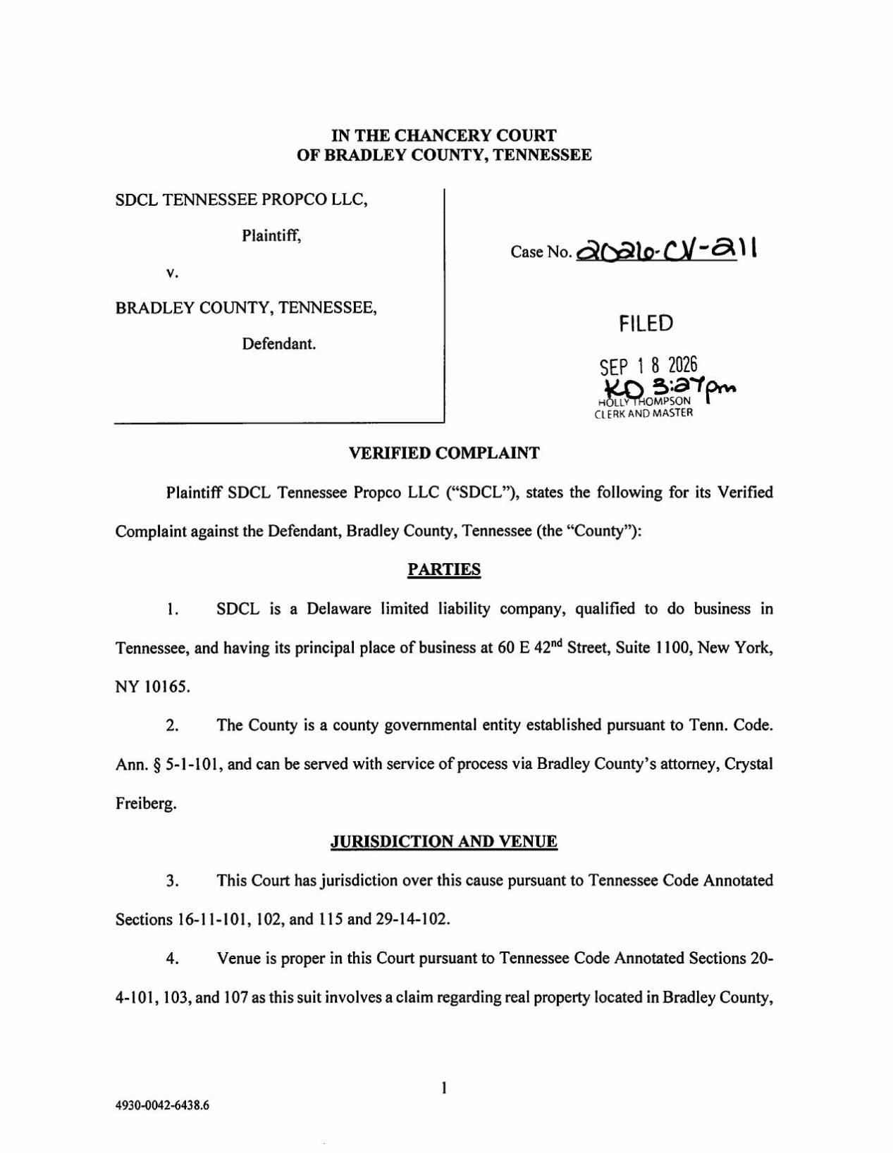 UPDATE: Bradley Co. mayor plans to fight data center lawsuit despite no ...