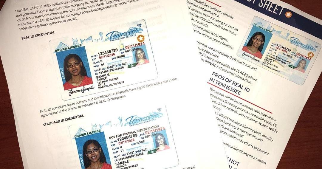 Tennessee to start issuing REAL ID's July 1st | What's Trending ...