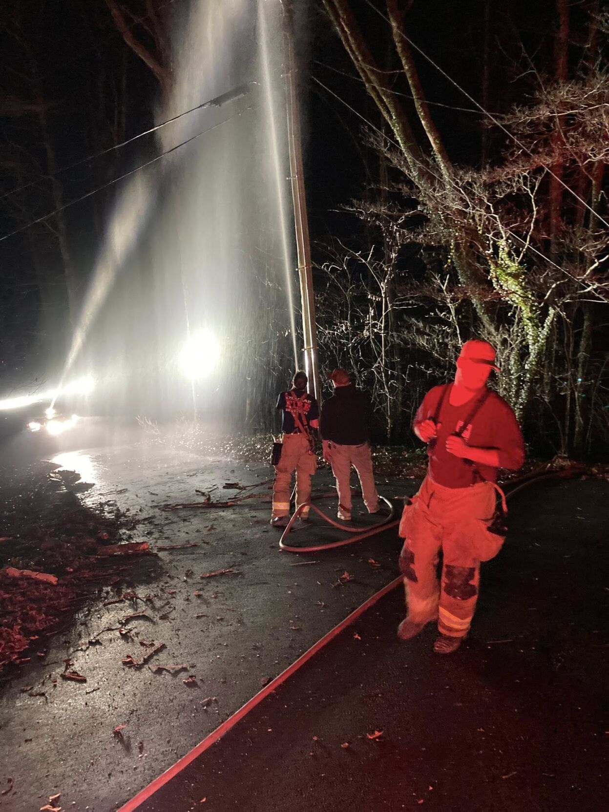 Tree fire on electrical lines in Dunlap | Local News | local3news.com
