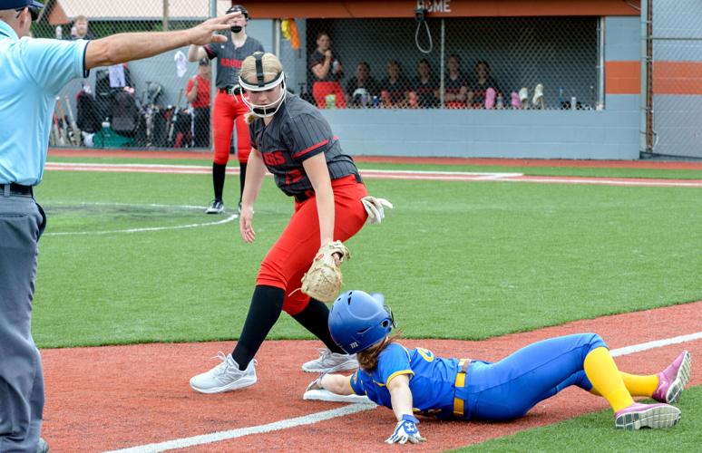 Prep state softball: Adkins produces at plate, in circle in Logan mercy ...
