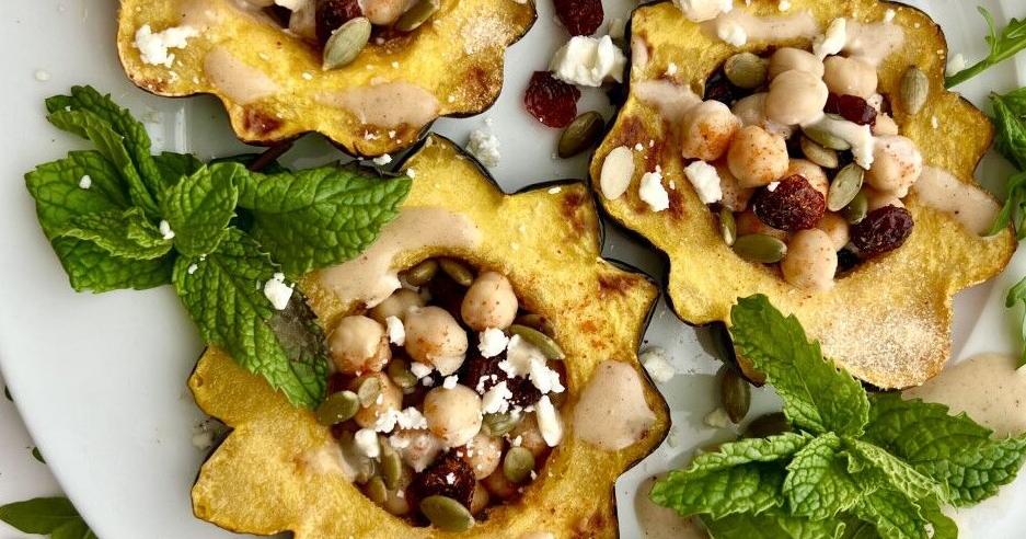 Janet McCormick: Roasted squash shines with chickpea feta salsa ...