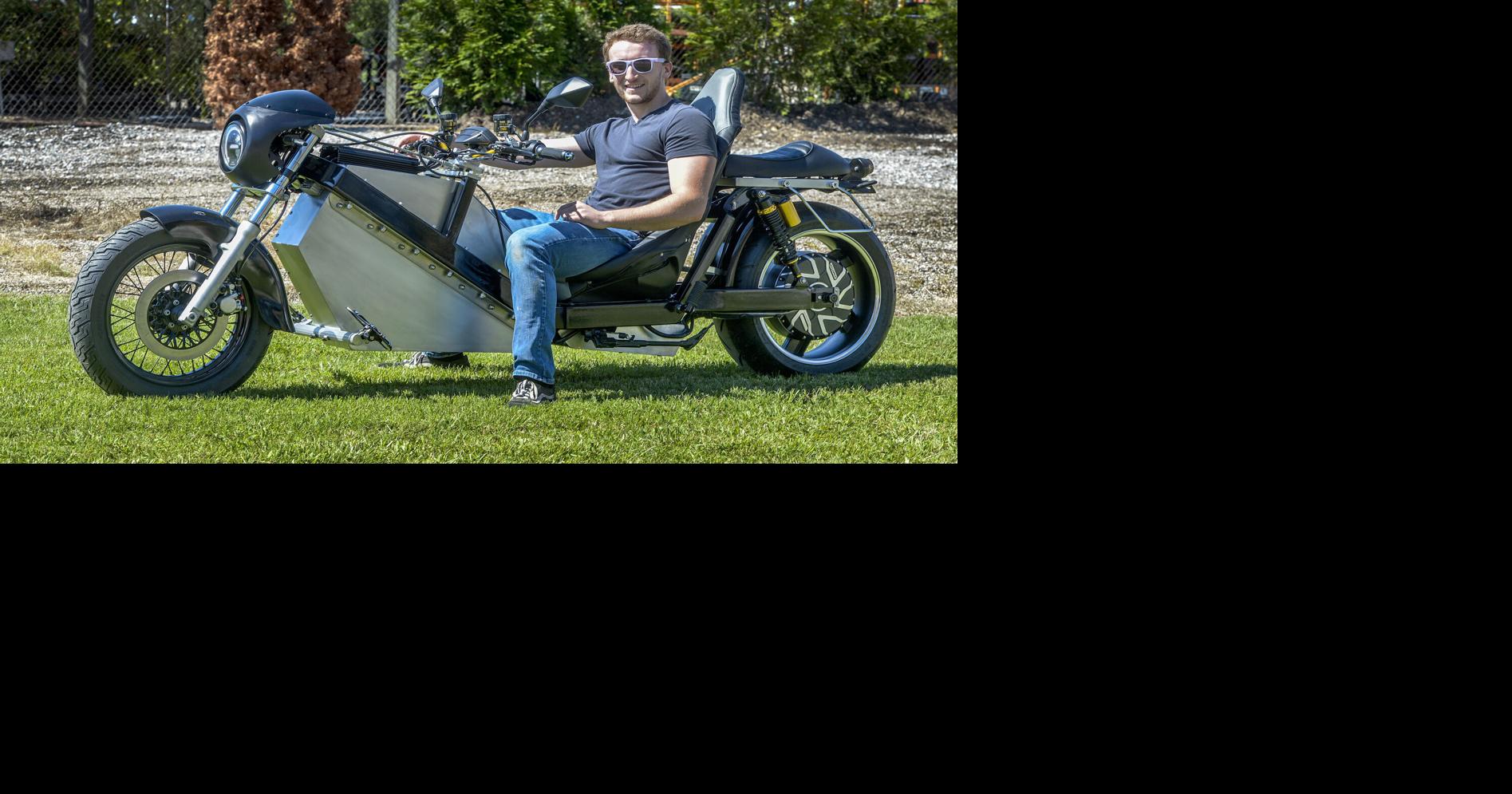 WV inventor's recumbent electric motorcycle prototype now road-ready ...