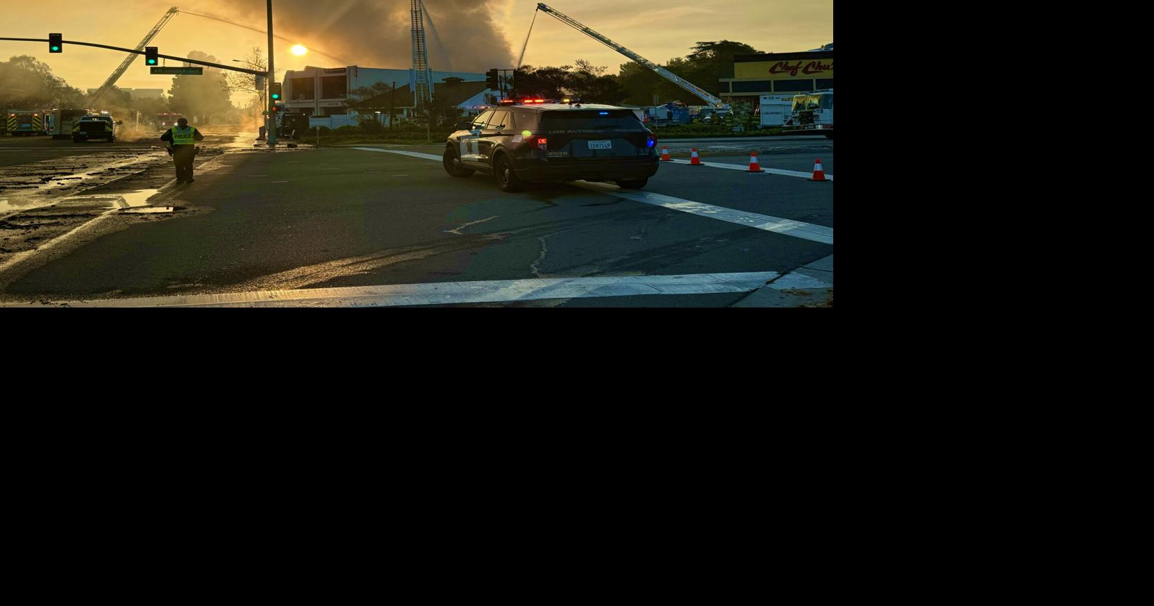 Devastating Christmas day fire ravages commercial building in Los Altos ...
