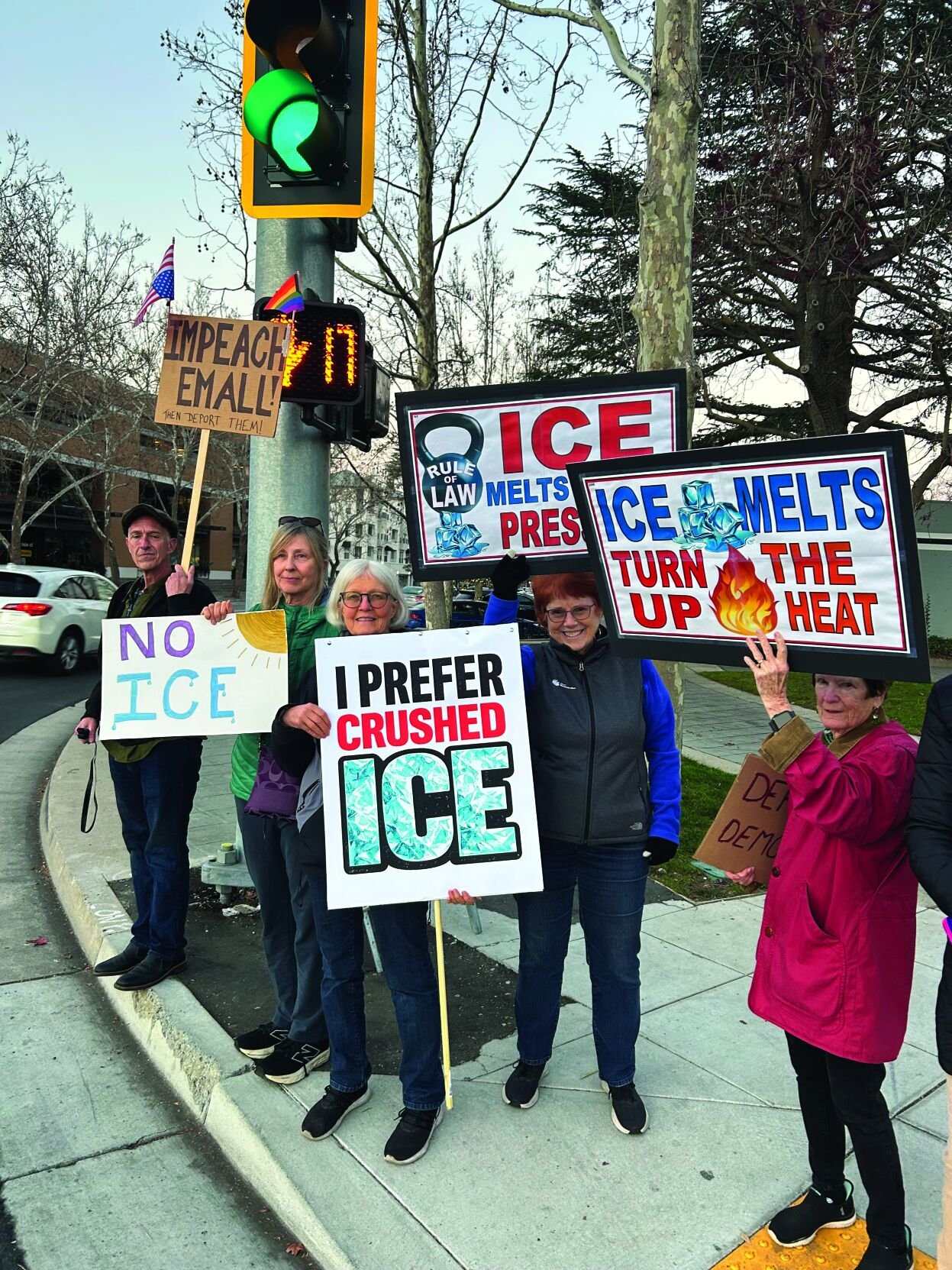 ‘Walkout’ protesters gather in Mountain View | News | losaltosonline.com