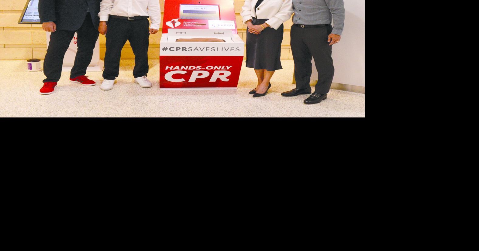 Los Altos residents sponsor hands-only CPR training kiosk | Your Health ...
