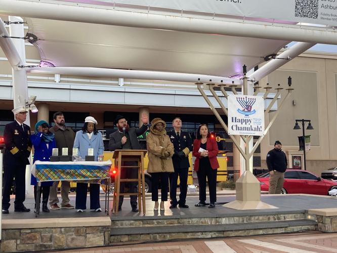 One Loudoun celebrates first night of Hanukkah with Menorah Lighting ...