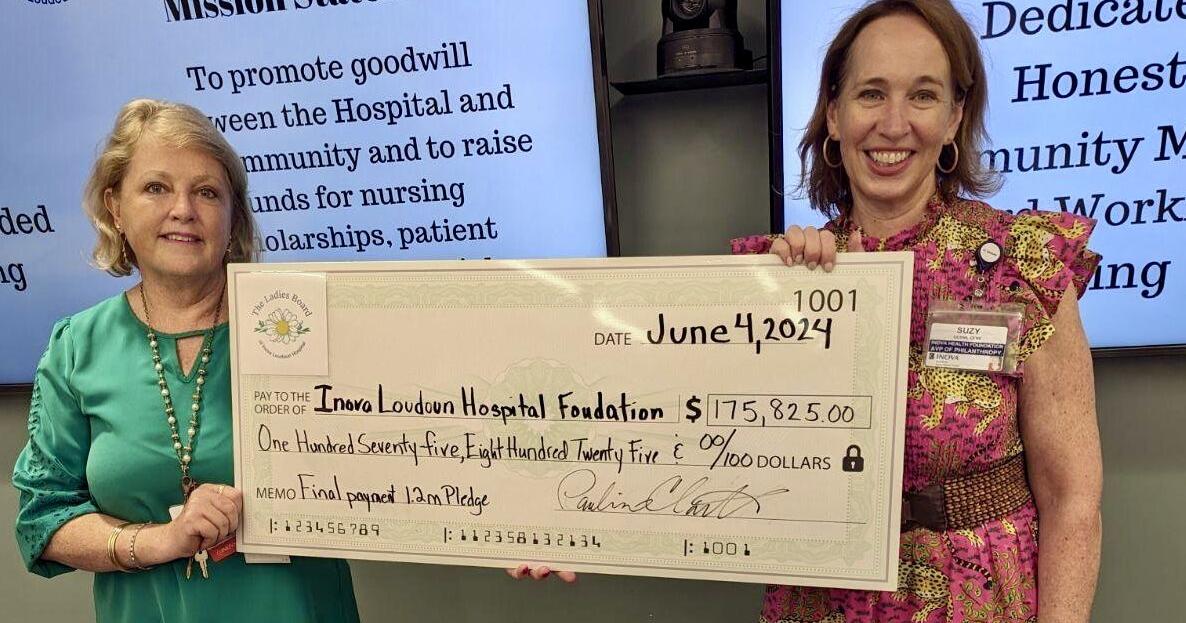 Inova Loudoun Ladies Board fulfills $1.2M pledge to hospital | 1local ...