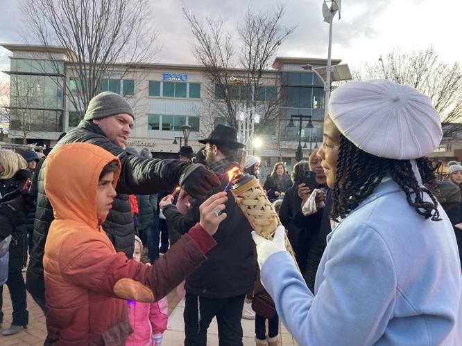 One Loudoun celebrates first night of Hanukkah with Menorah Lighting ...