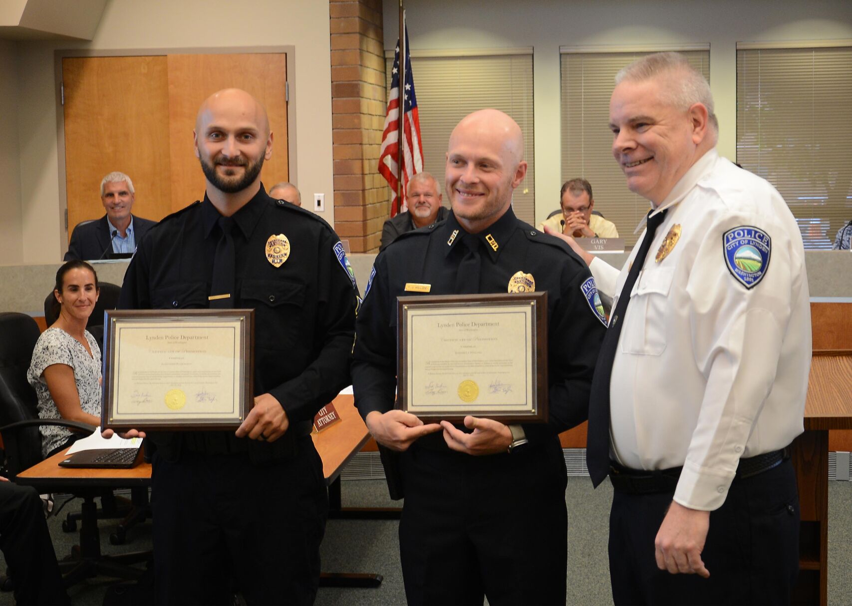 Two corporals sworn in during Lynden Council meeting | News ...