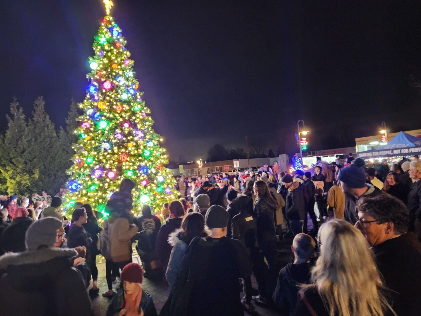 Christmas tree lights up downtown Ferndale | Ferndale Record ...