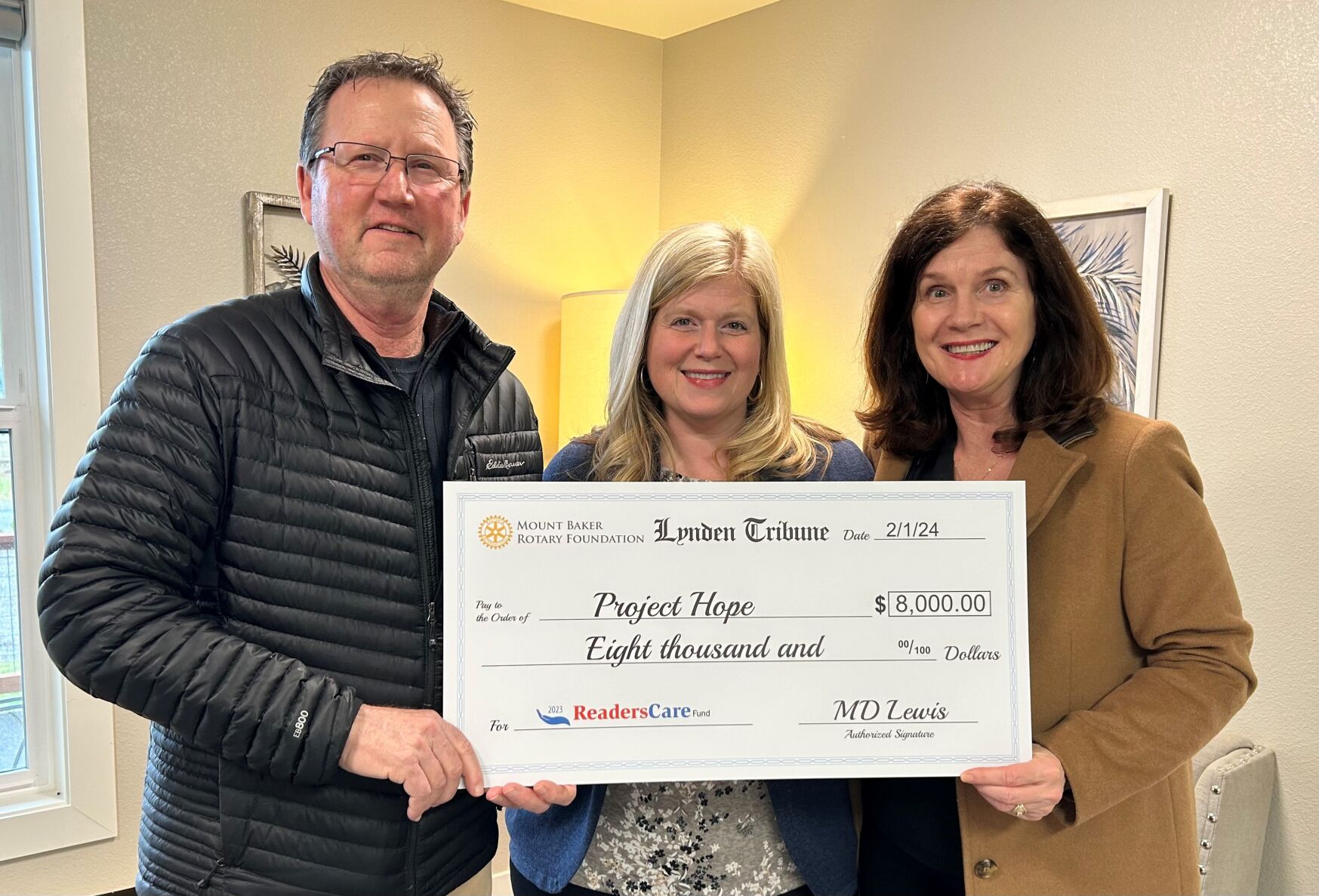 2023 Readers Care Fund donates to Project Hope | News | lyndentribune.com