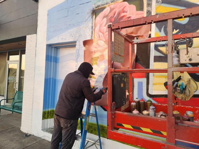 New mural in progress on Main Street | Ferndale Record | lyndentribune.com
