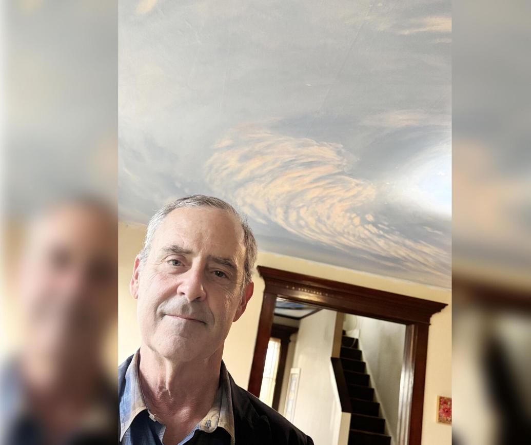 Lynden artist Neal Cronic paints ceiling murals | Community ...
