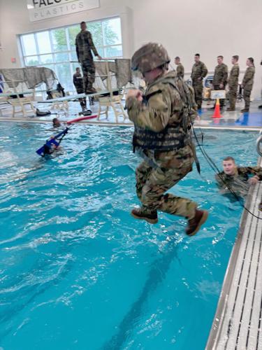 211th Combat Engineer Company participates in water survival training ...
