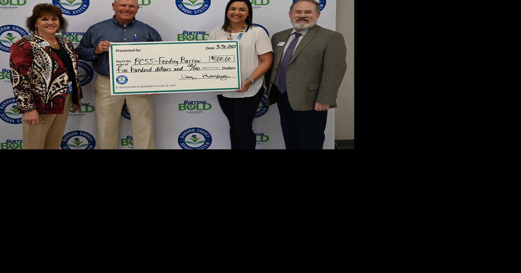 Danny Rampey donates to Feeding Barrow | Barrow News-Journal ...