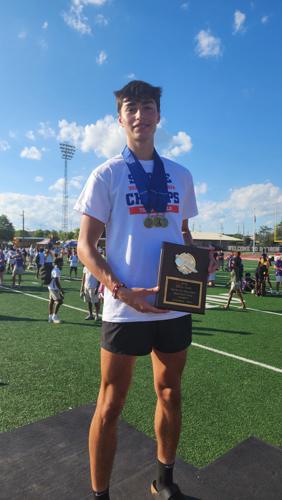 BASA's Jacob Carruthers wins triple gold at state track and field ...