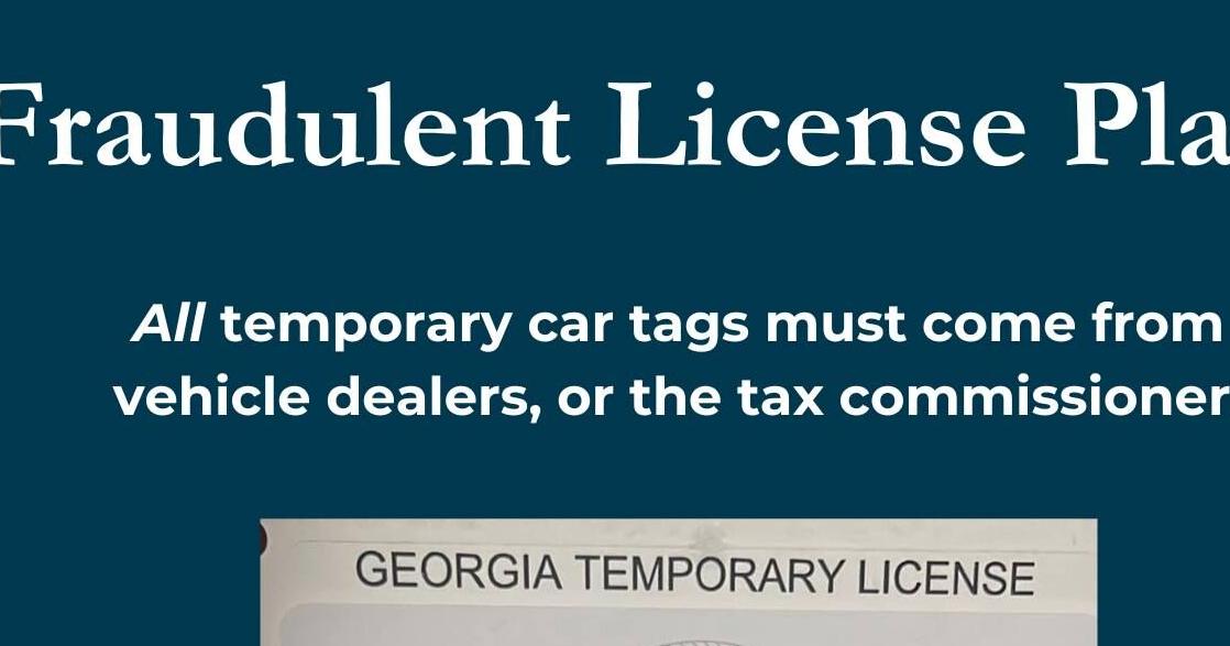 Fraudulent license plates being reported | Public Safety ...