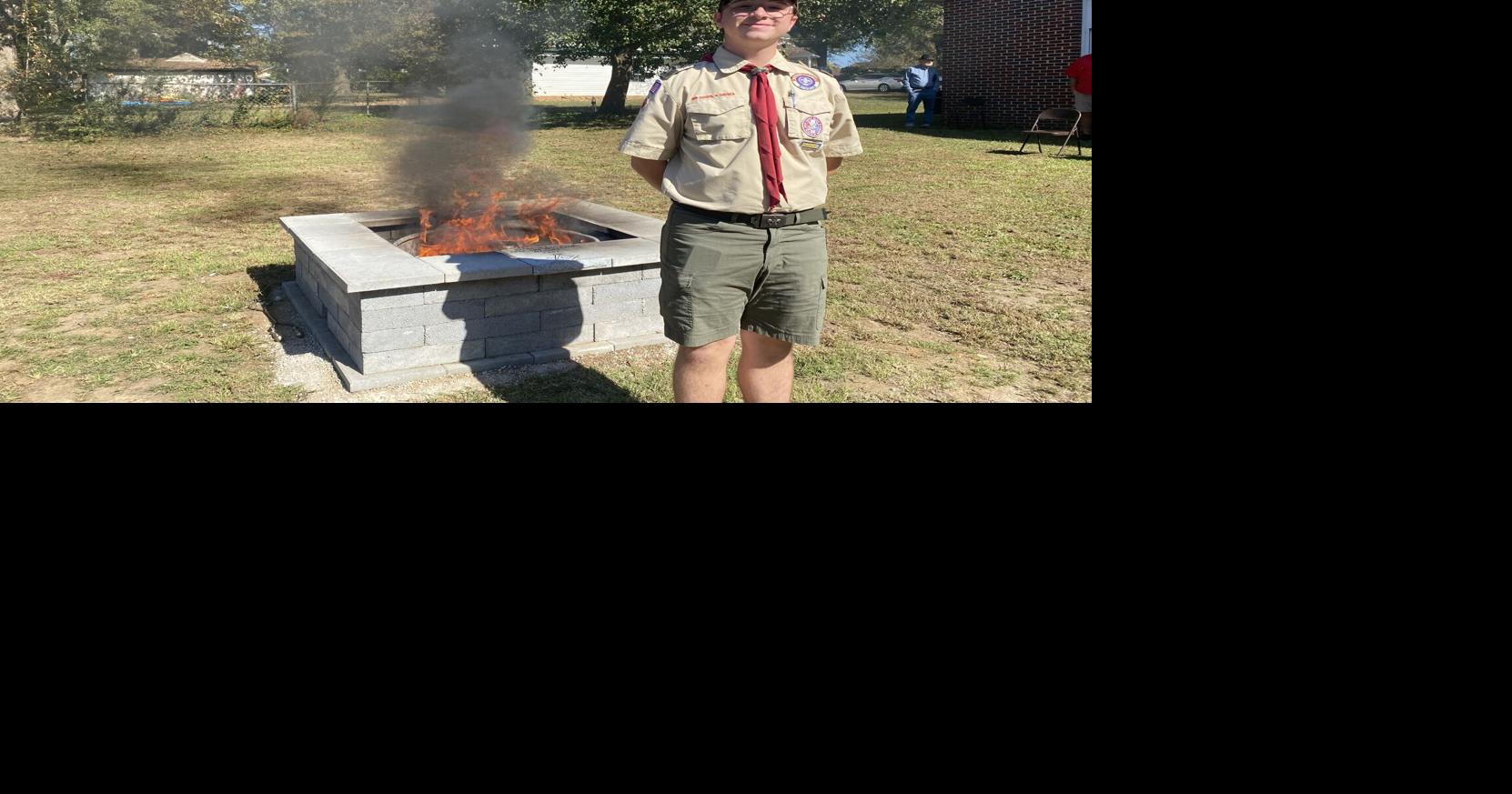 Local scouts, fire pit commemorated at flag ceremony | News ...
