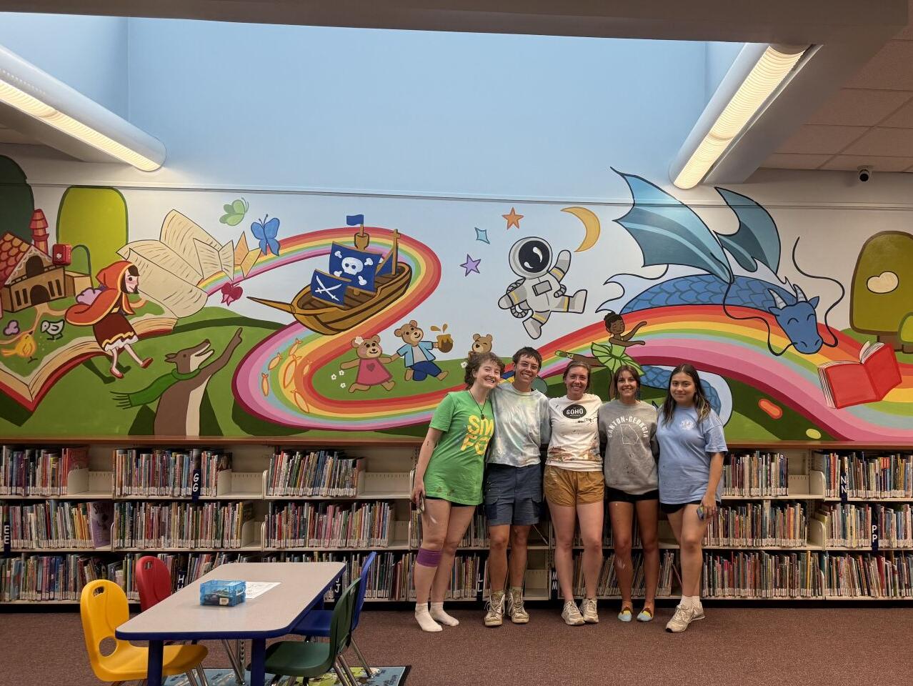 New mural brightens Nicholson Public Library | Features ...