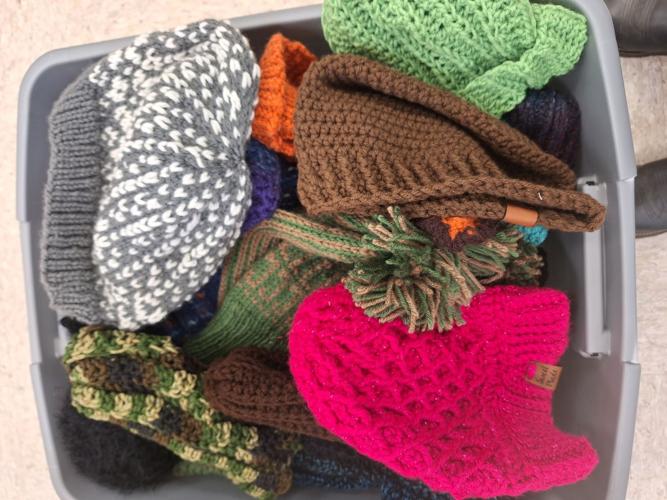 MADE WITH LOVE: Hats, other gifts donated to Meals on Wheels clients ...
