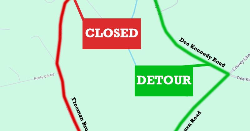Freeman Brock Road to close for paving | News | mainstreetnews.com