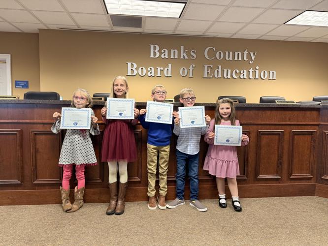 Banks County Board of Education celebrates student literacy and rising ...