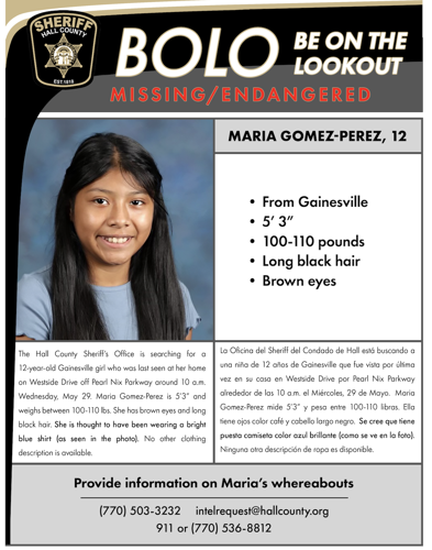 No substantial new leads offered in case of missing Gainesville girl | Public Safety ...