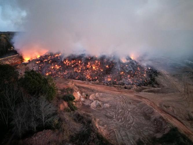 Landfill fire in Barrow: Fire crews remain on scene as blaze perists ...