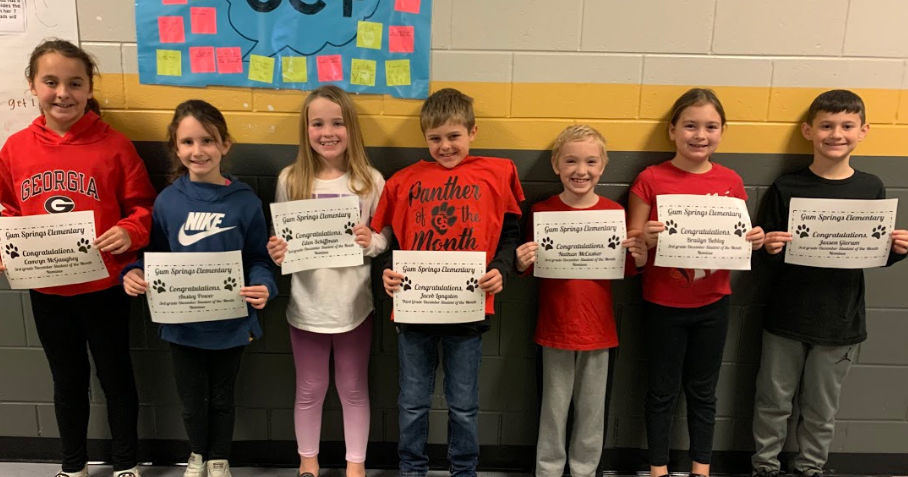 Gum Springs honors students of the month | School | mainstreetnews.com