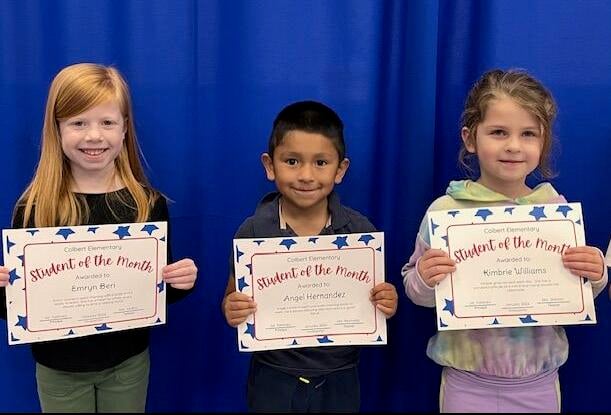 Colbert Elementary recognizes students for January | School ...