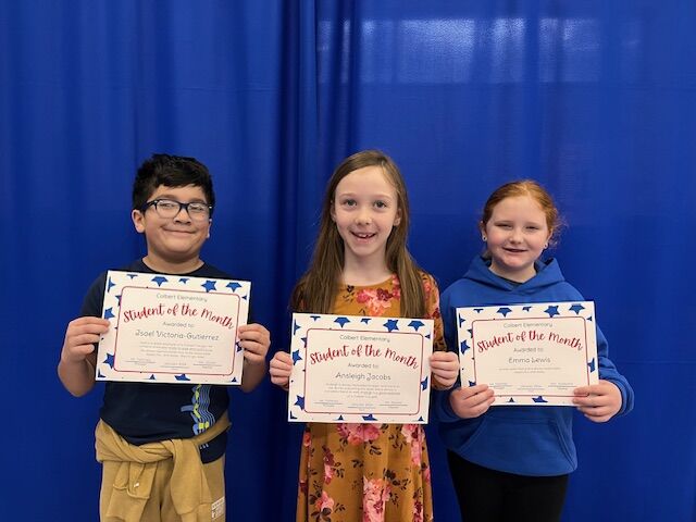 Colbert Elementary recognizes students for January | School ...