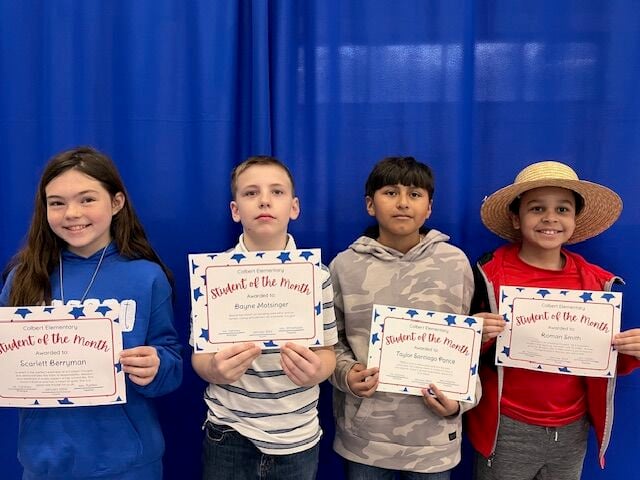 Colbert Elementary recognizes students for January | School ...