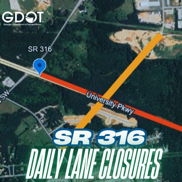 Lane closures begin on SR 316 for West Winder Bypass project | News ...