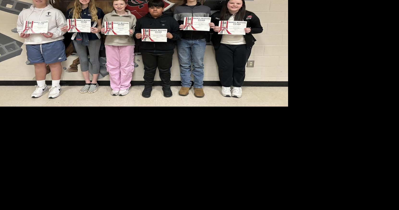 Middle school recognizes "Mighty Mustangs" for February | School ...